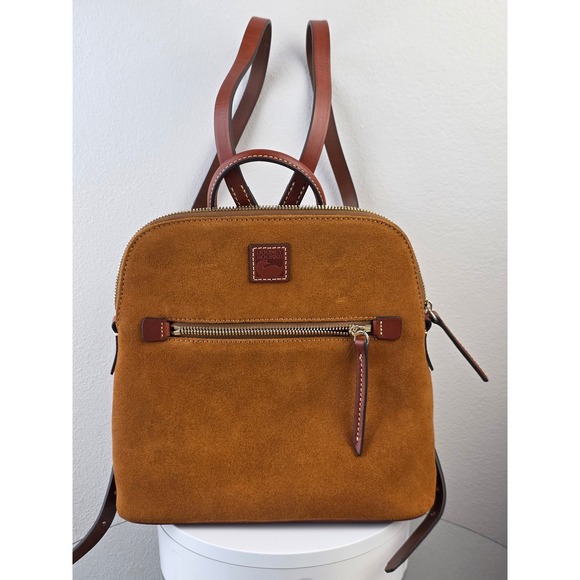 Dooney & Bourke | Bags | Dooney Bourke Honey Suede Leather Small ...